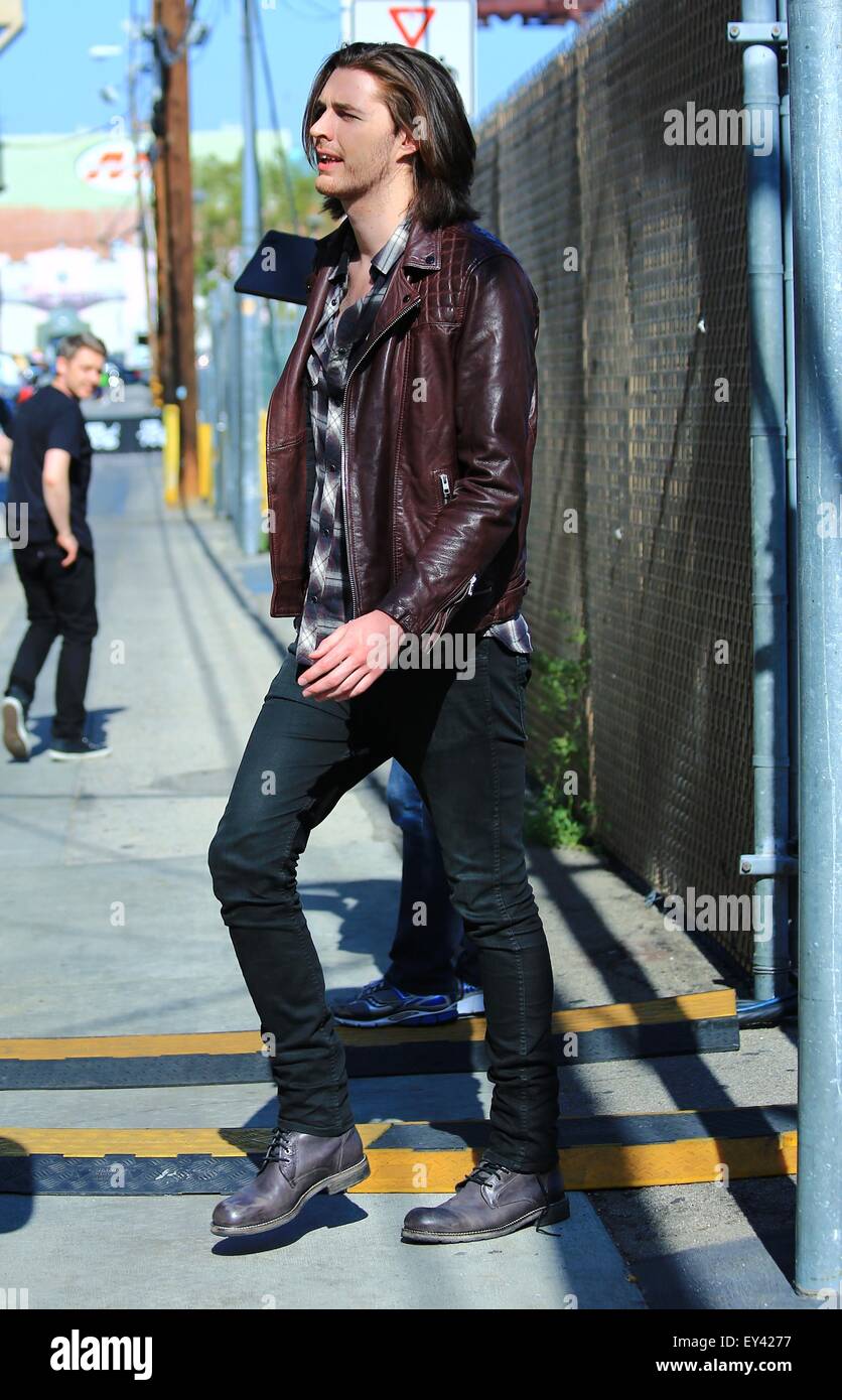 Hozier outside the Jimmy Kimmel Live! studios Featuring: Hozier Where ...