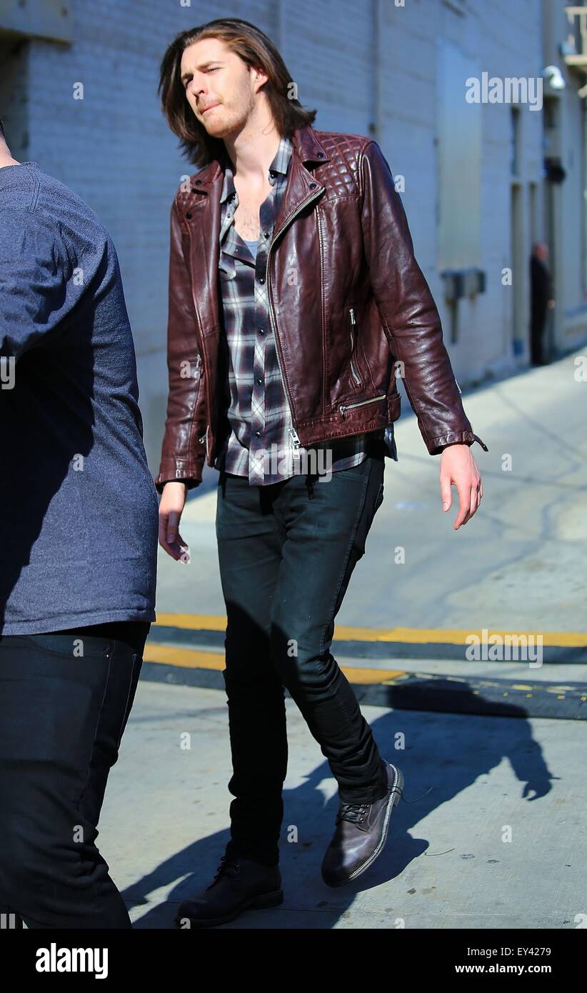 Hozier outside the Jimmy Kimmel Live! studios Featuring: Hozier Where ...