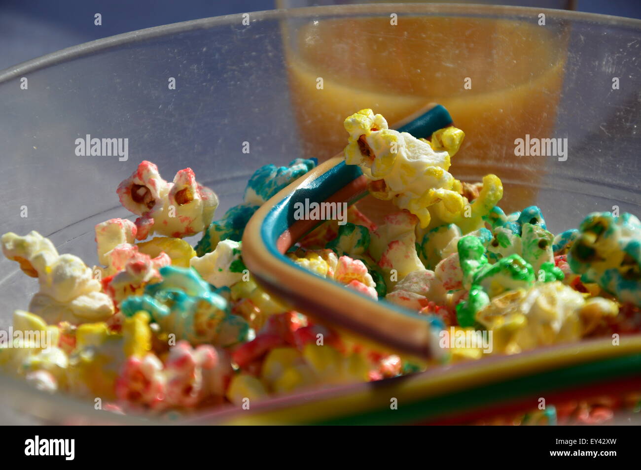 Very Colorful Popcorn Stock Photo - Alamy