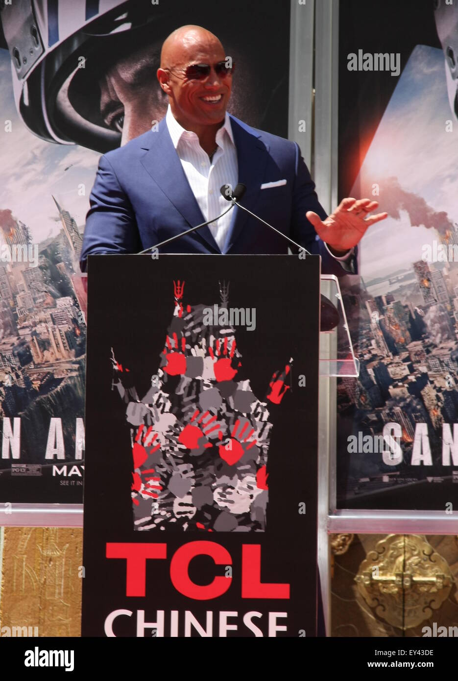 Dwayne 'The Rock' Johnson hand and footprint ceremony in the forecourt ...