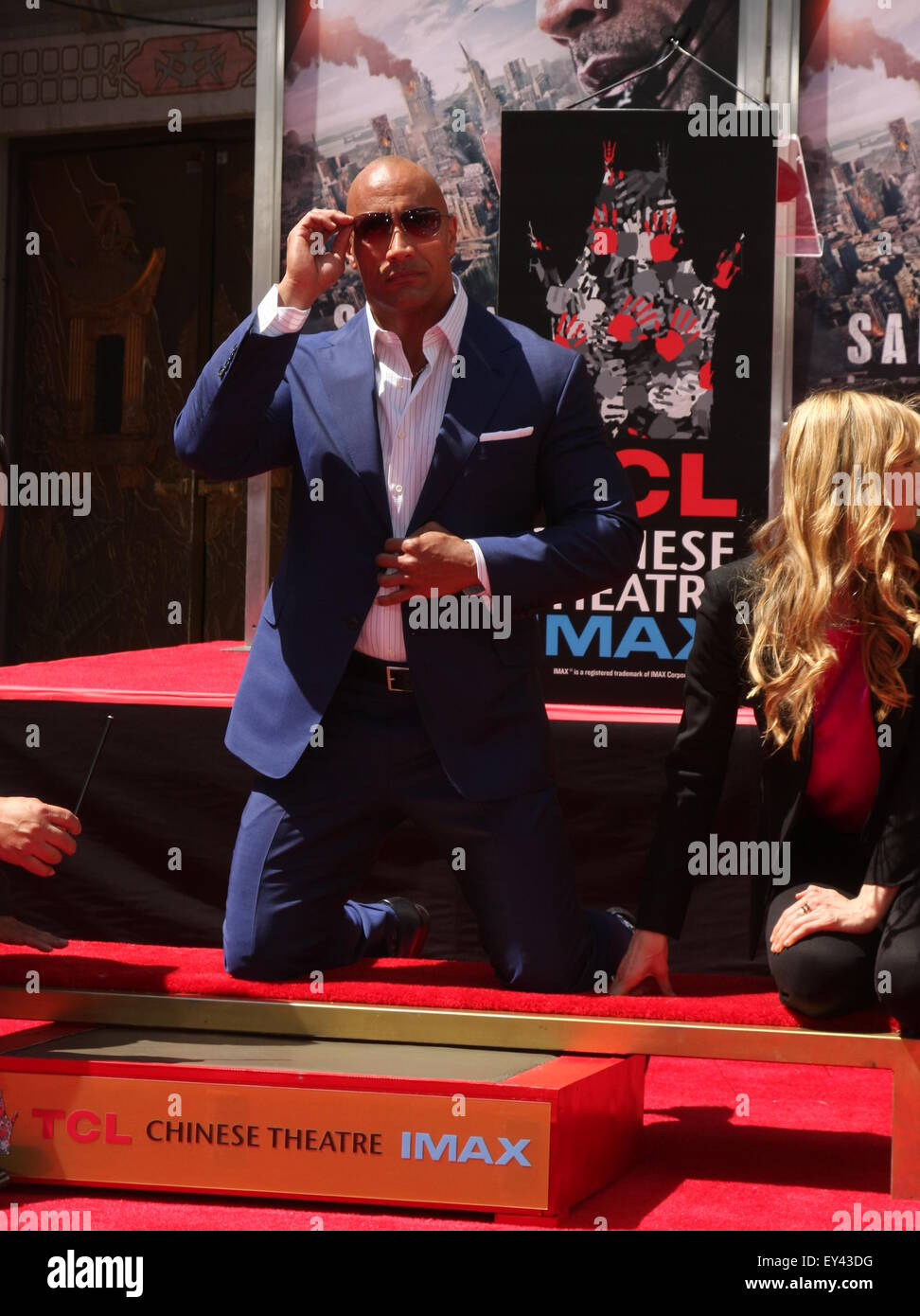 Dwayne 'The Rock' Johnson hand and footprint ceremony in the forecourt ...