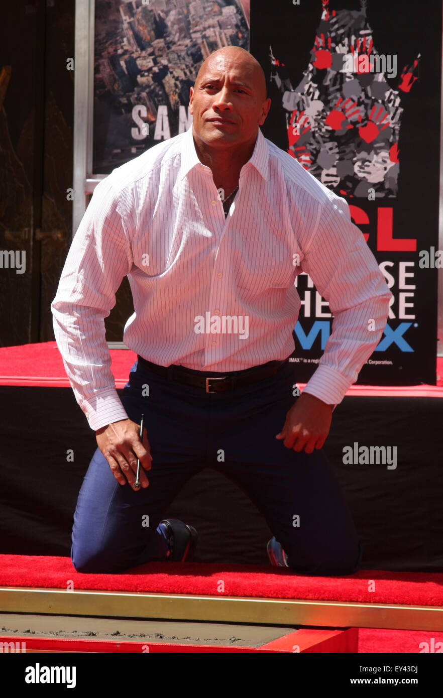 Dwayne 'The Rock' Johnson hand and footprint ceremony in the forecourt ...