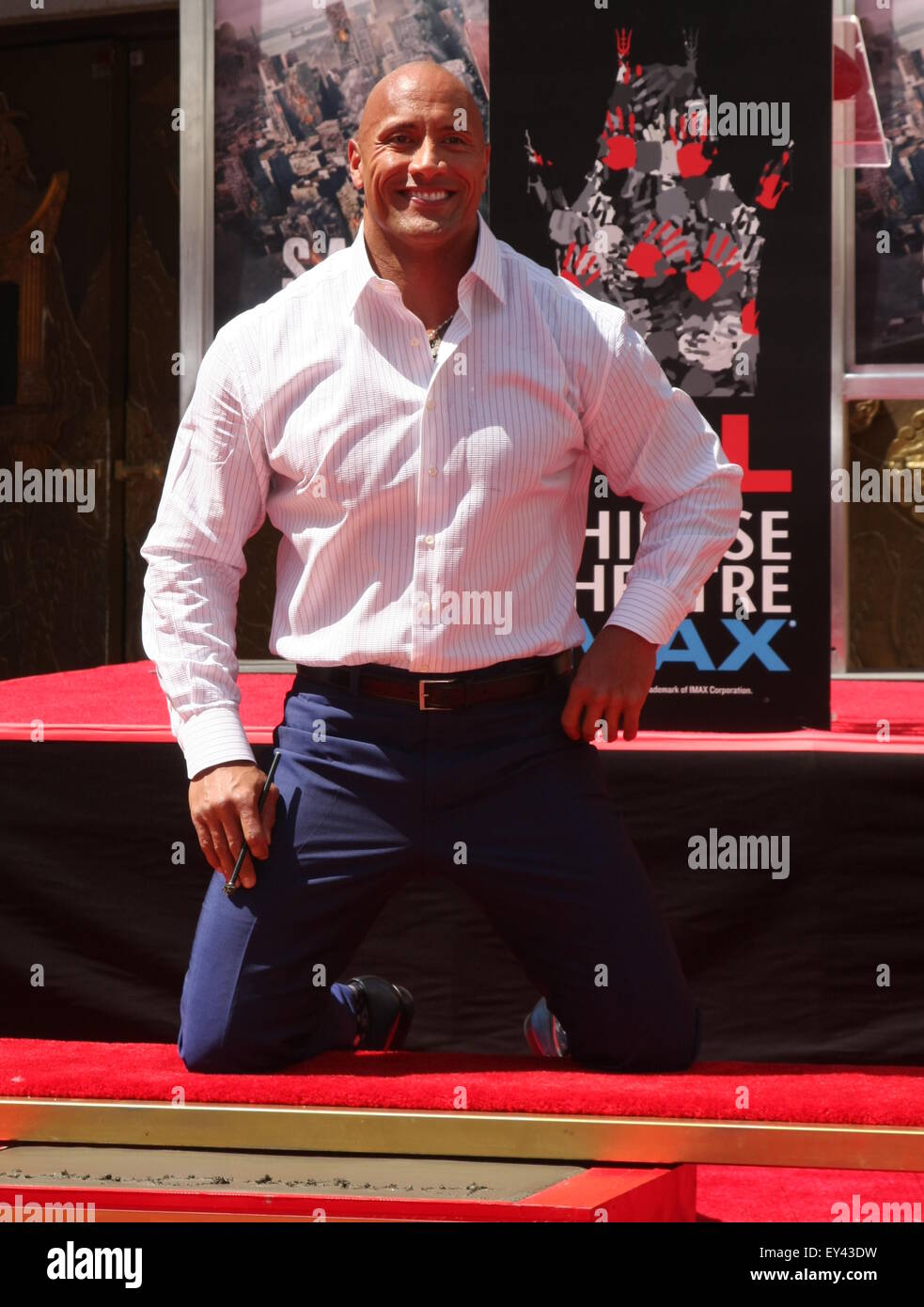 Dwayne 'The Rock' Johnson hand and footprint ceremony in the forecourt ...