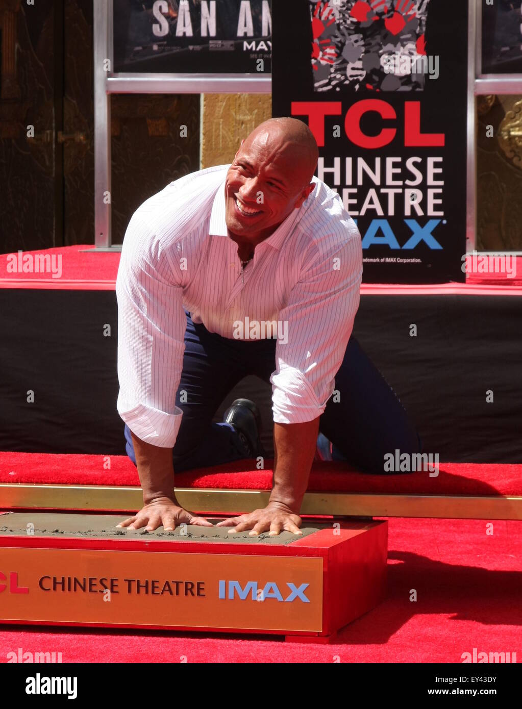 Dwayne 'The Rock' Johnson hand and footprint ceremony in the forecourt ...
