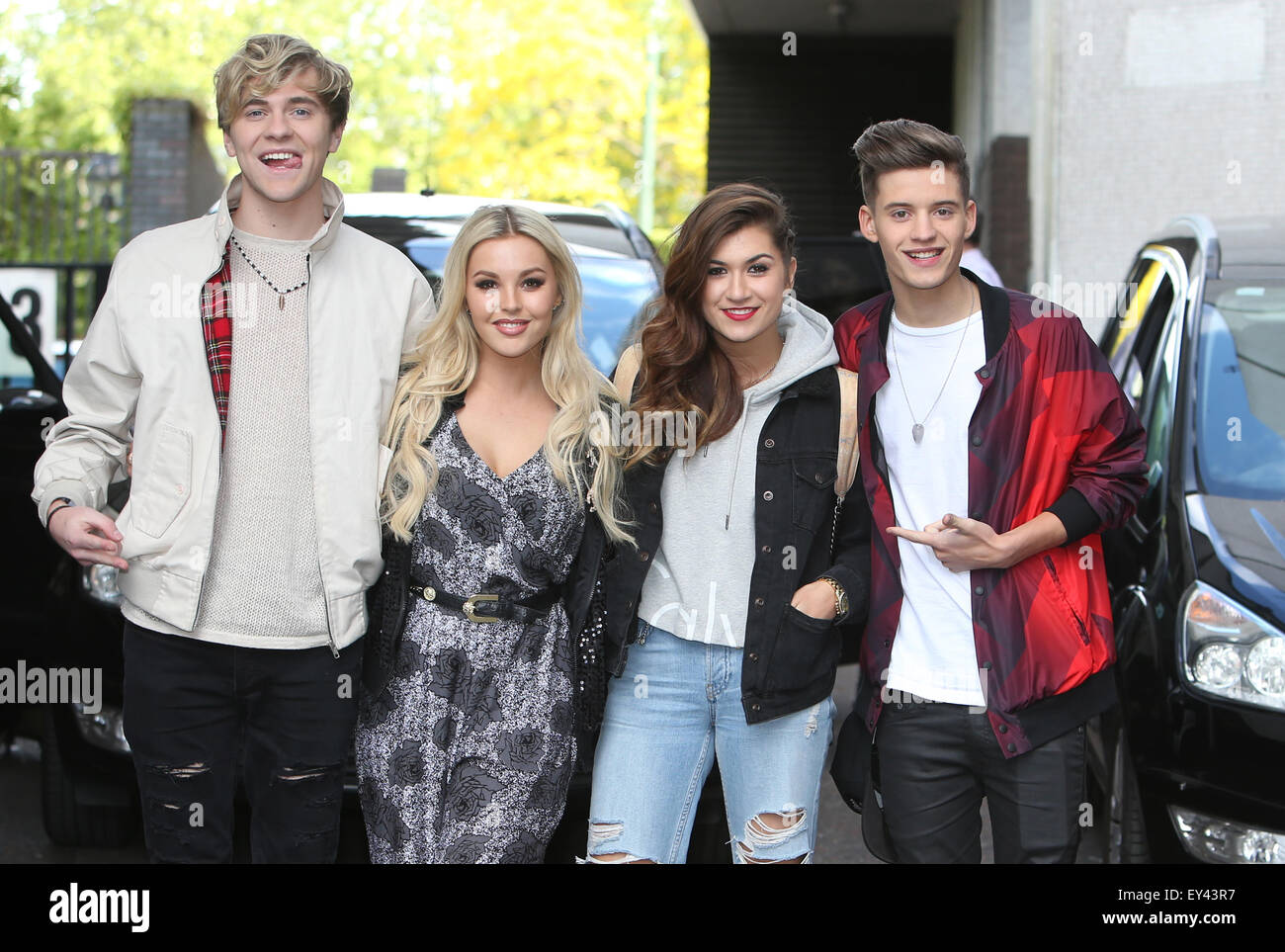 Only The Young outside the ITV Studios Featuring: Mikey Bromley, Betsy ...