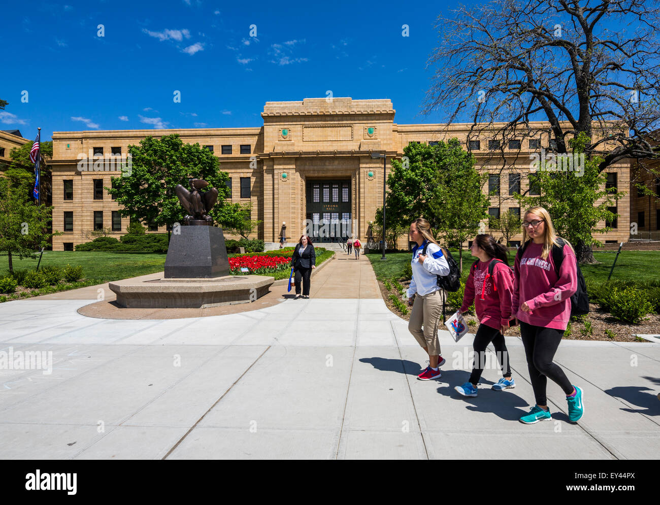 Strong Hall, Lawrence campus, Kansas University, Kansas, USA Stock ...