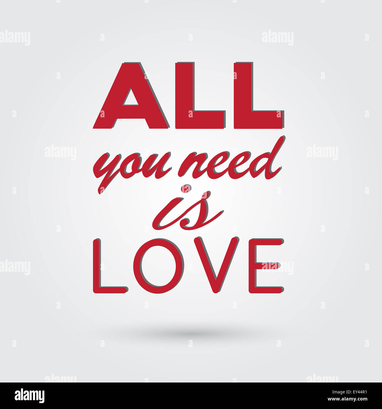 All you need is love Stock Photo - Alamy