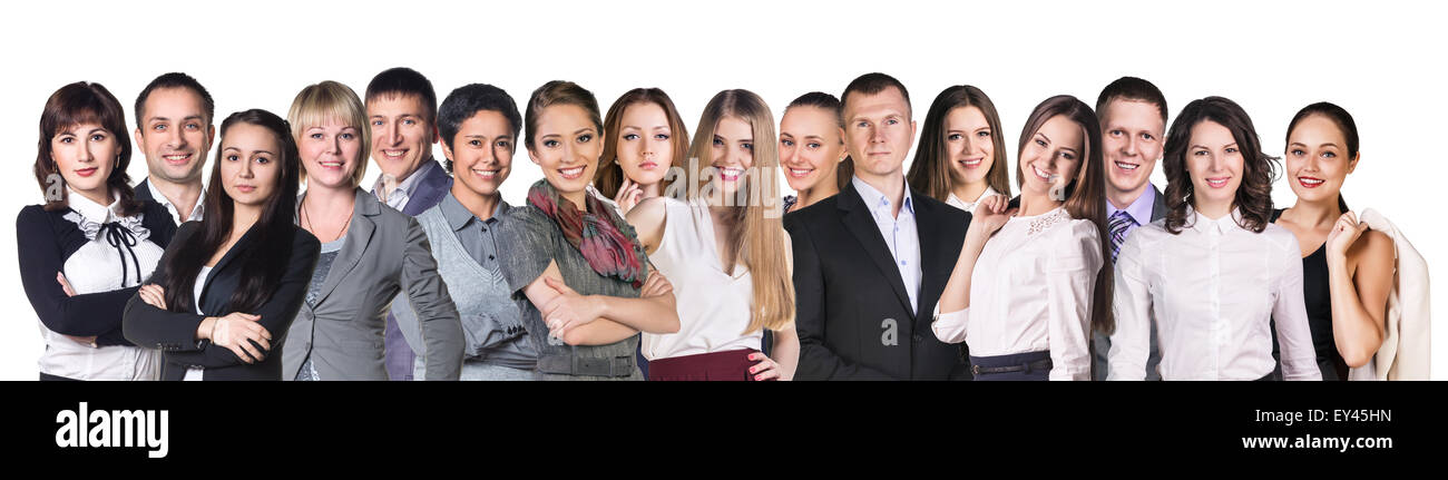 Lineup of diverse professional business persons Stock Photo - Alamy