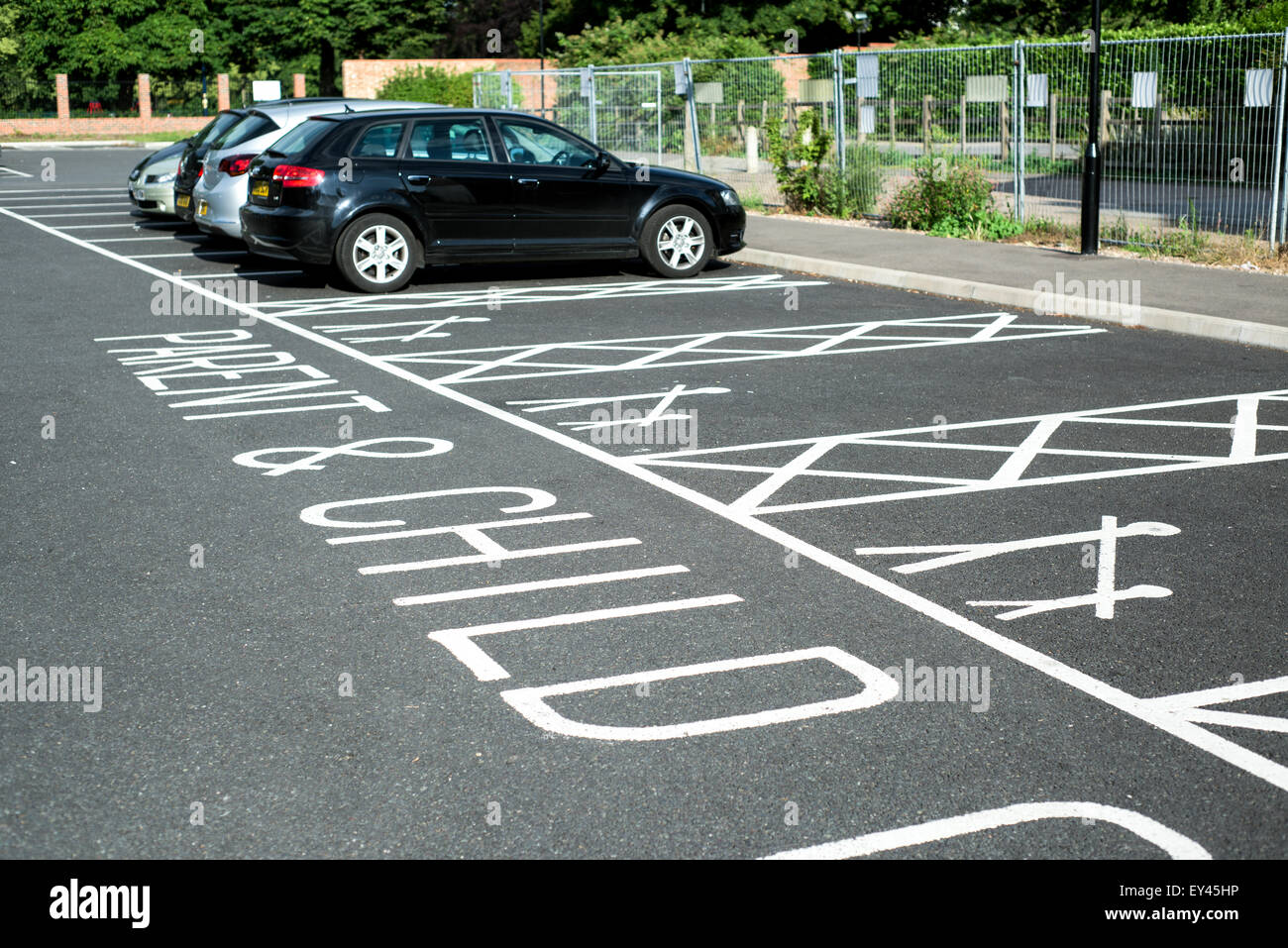 Parent And Child Parking Bay Stock Photo - Alamy