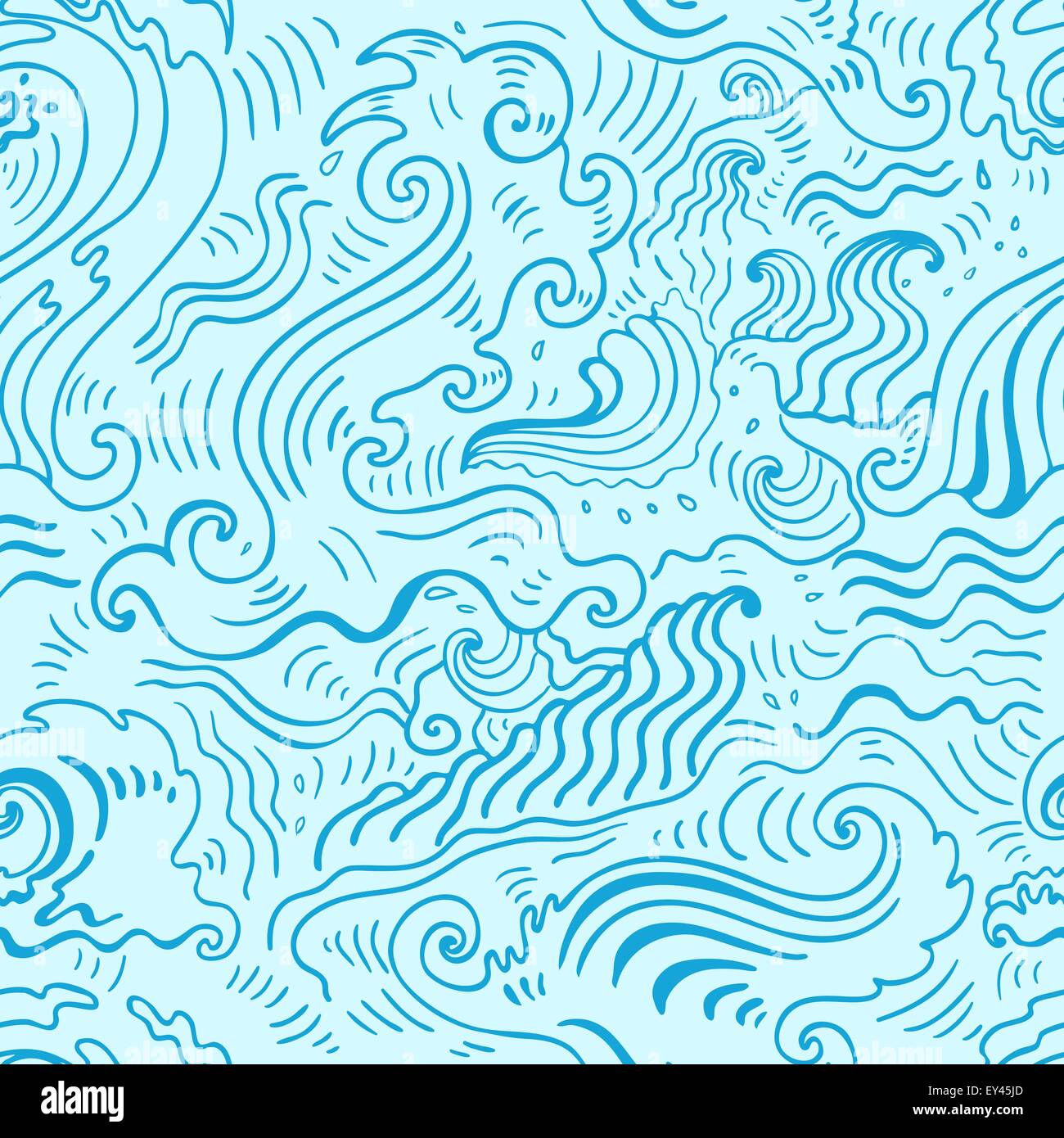 Sea waves. Seamless background Stock Vector Image & Art - Alamy
