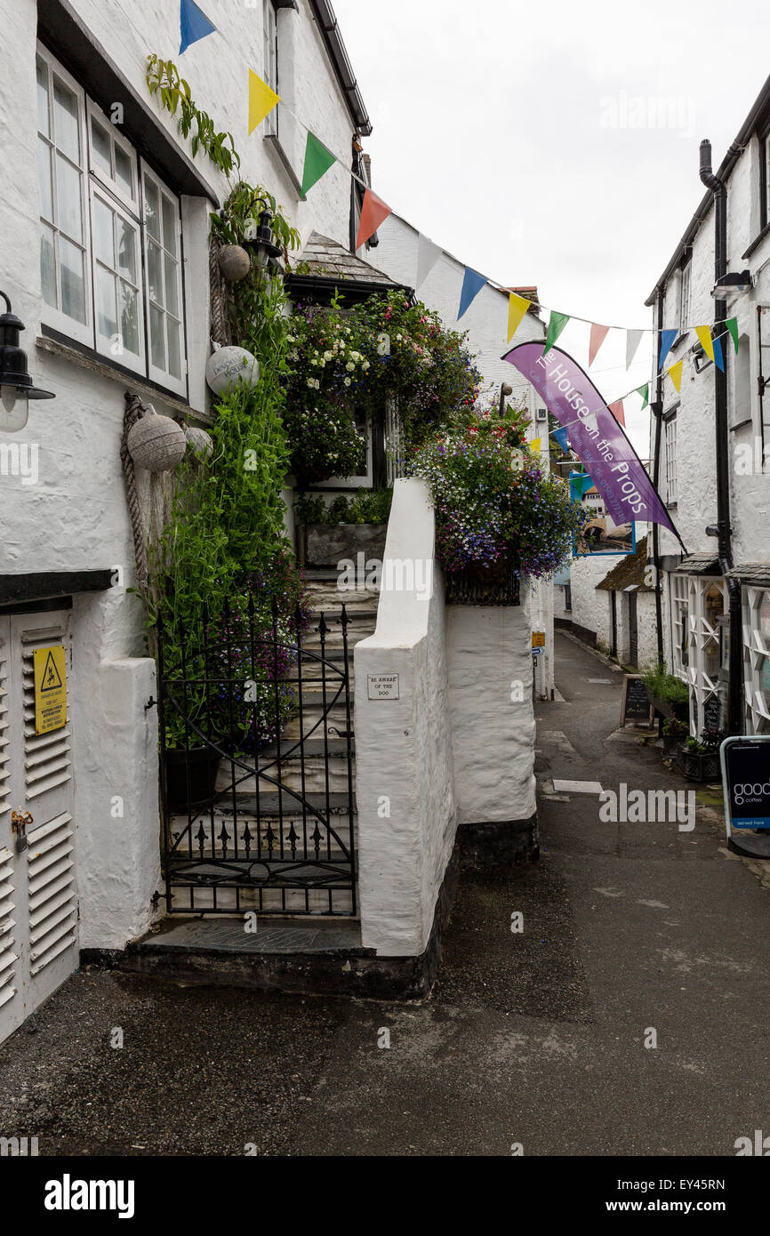 Polperro lanes, Cornwall, UK Stock Photo - Alamy