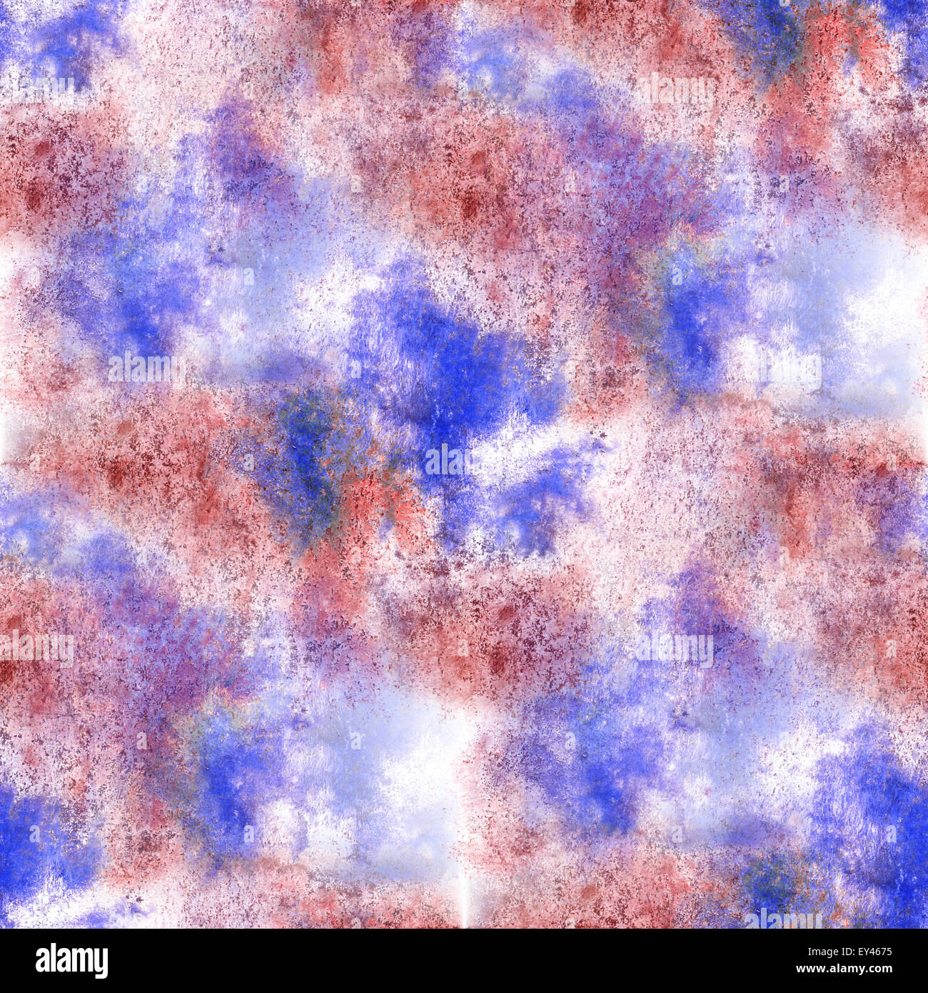 Seamless pattern watercolor hand brown, blue abstract painted ba Stock ...
