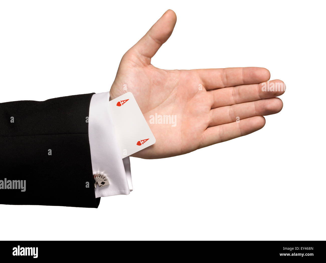 A magician with an ace up his sleeve Stock Photo - Alamy