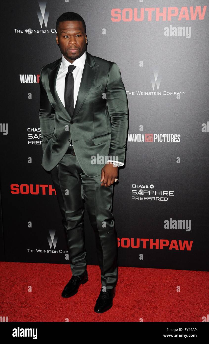 New York, NY, USA. 20th July, 2015. Curtis 50 Cent Jackson at arrivals ...