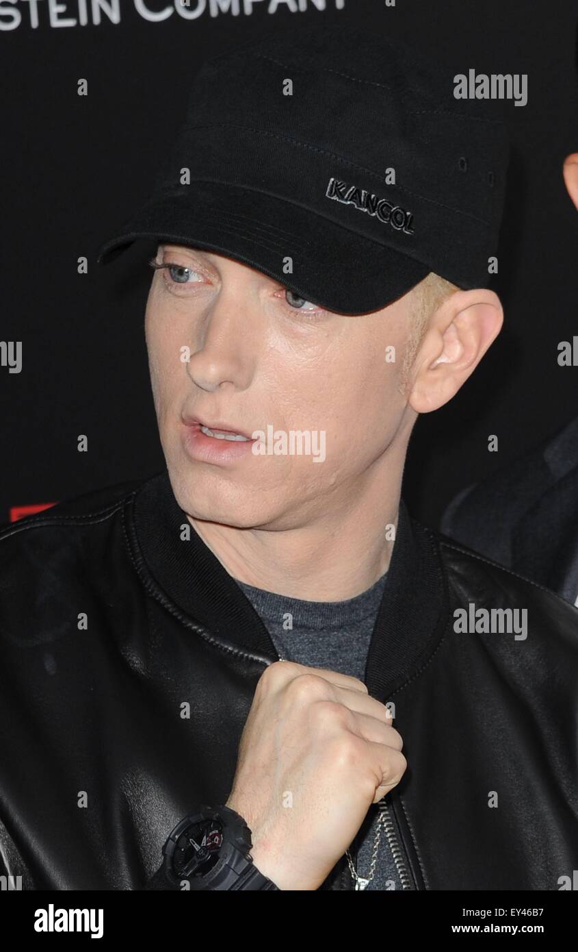 New York, NY, USA. 20th July, 2015. Eminem at arrivals for SOUTHPAW ...