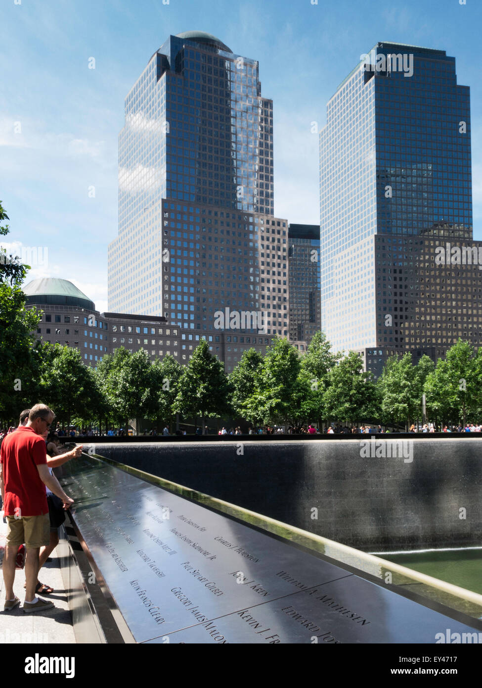 The National September 11 Memorial Site, Lower Manhattan, NYC Stock ...