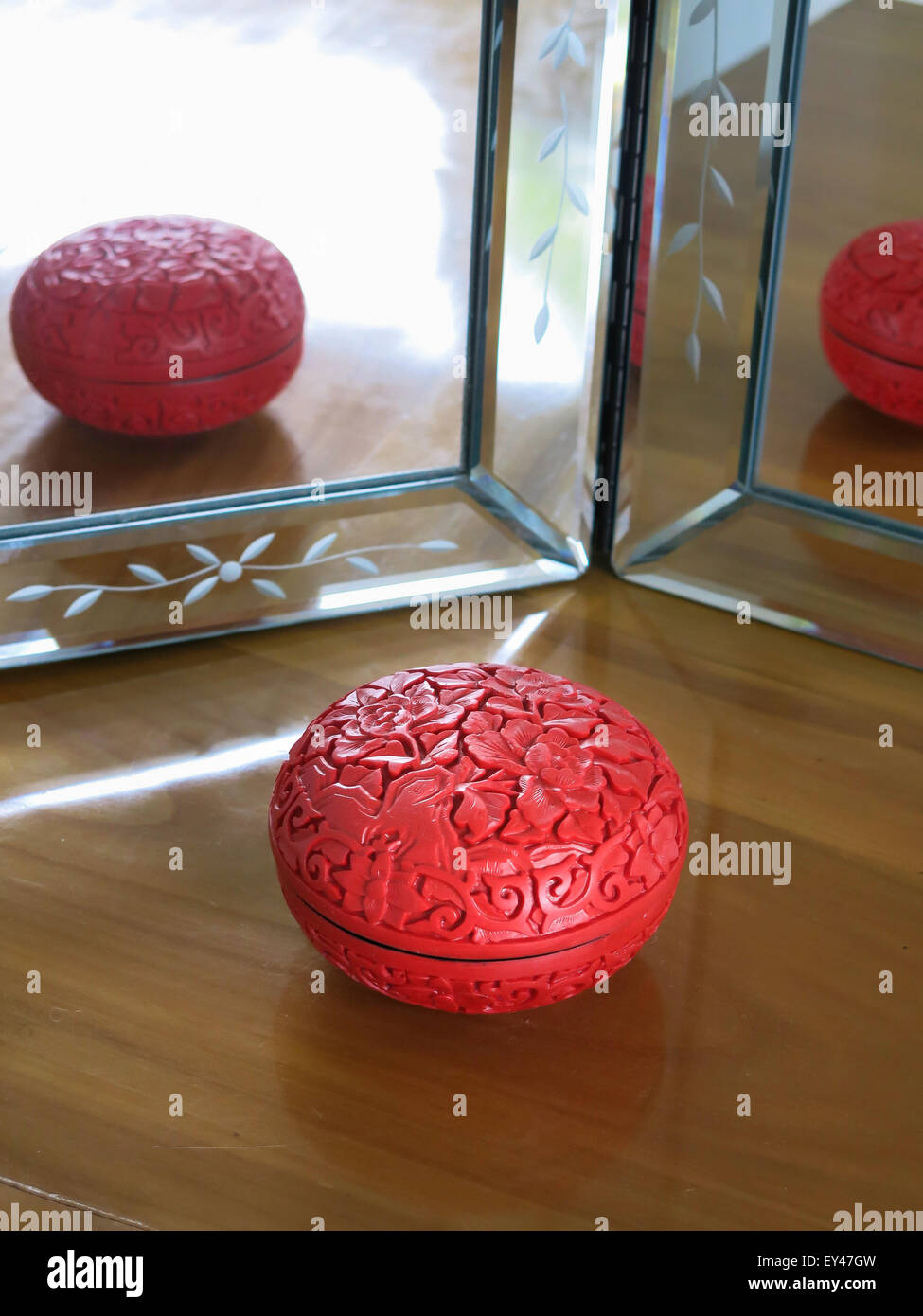 Lacquered round box hi-res stock photography and images - Alamy