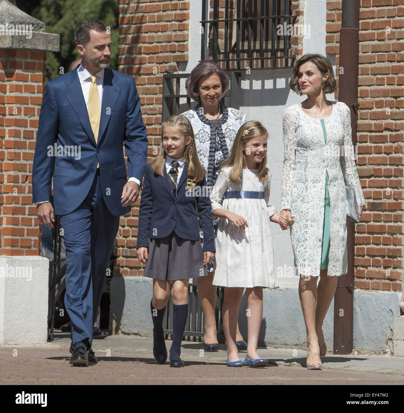 First Communion of Princess Leonor of Spain at the Asuncion de Nuestra ...