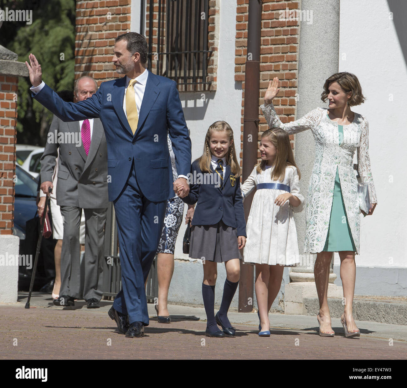First Communion of Princess Leonor of Spain at the Asuncion de Nuestra ...
