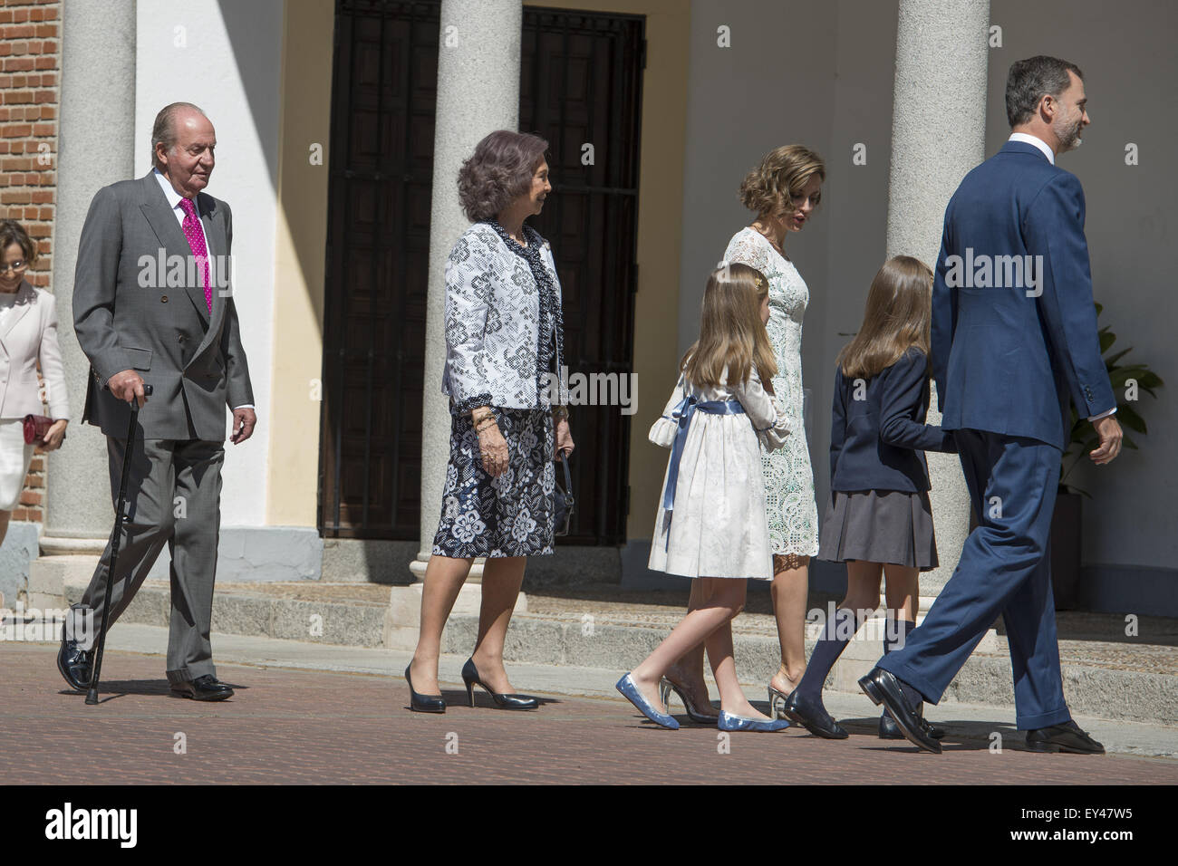 First Communion of Princess Leonor of Spain at the Asuncion de Nuestra ...