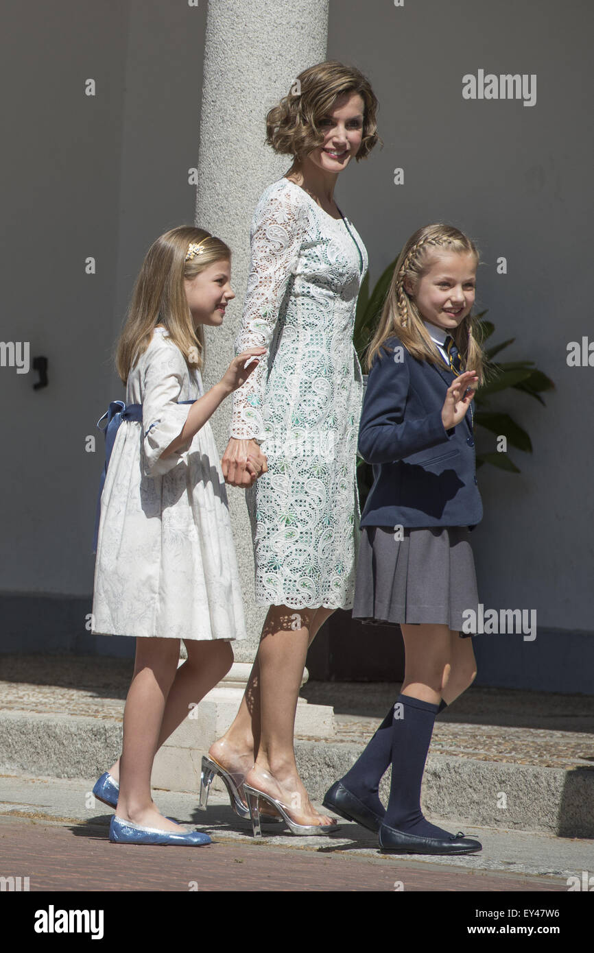 First Communion of Princess Leonor of Spain at the Asuncion de Nuestra ...