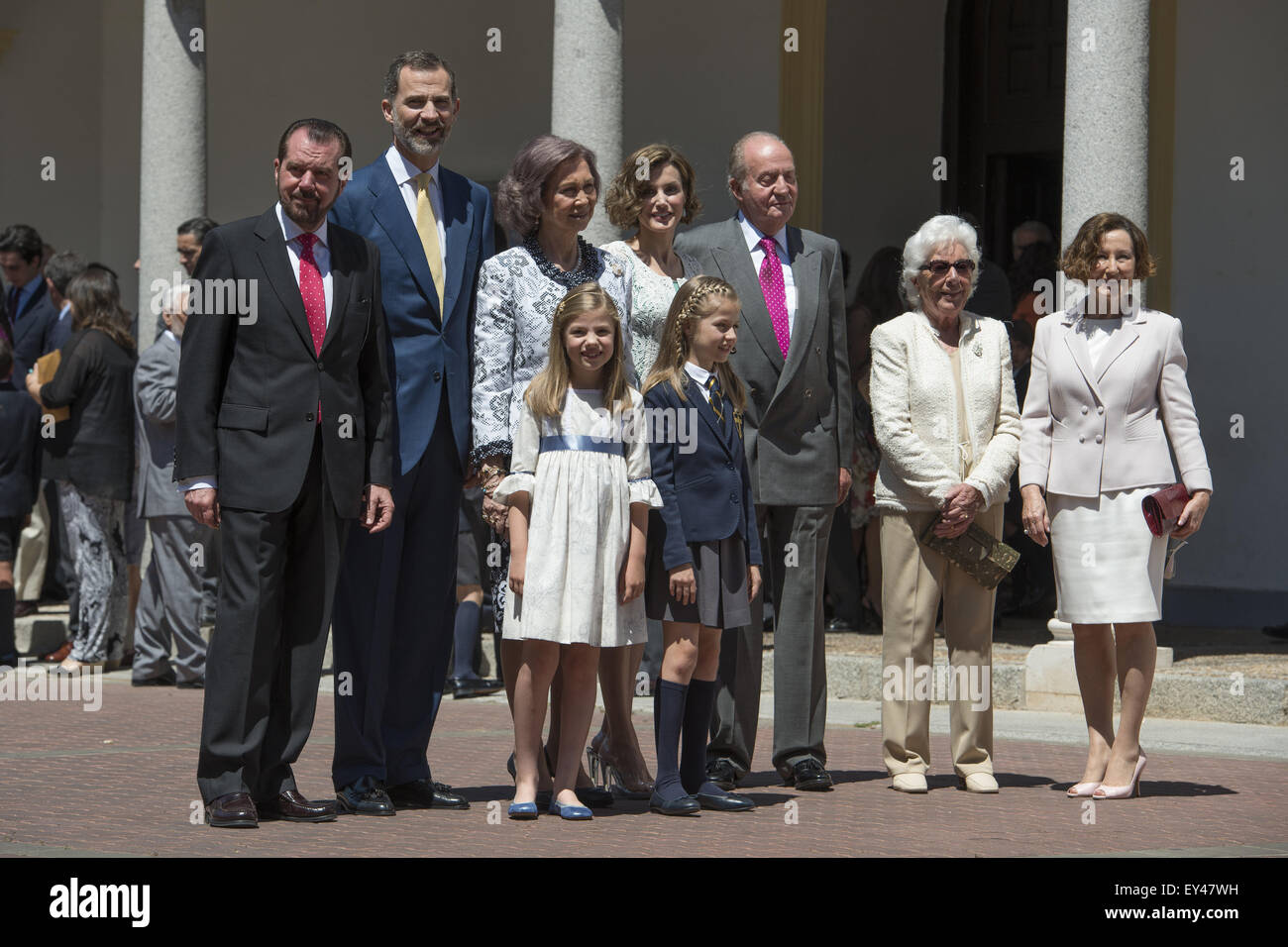 First Communion of Princess Leonor of Spain at the Asuncion de Nuestra ...