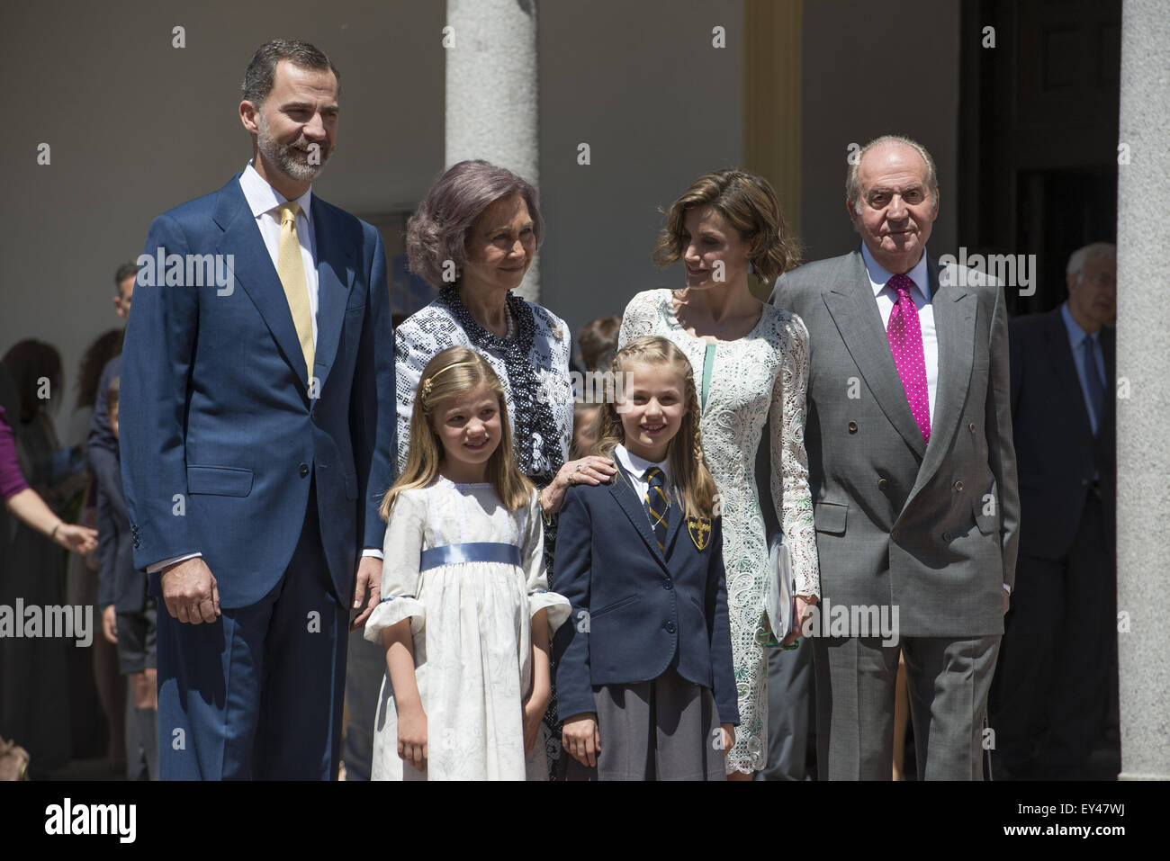 First Communion of Princess Leonor of Spain at the Asuncion de Nuestra ...