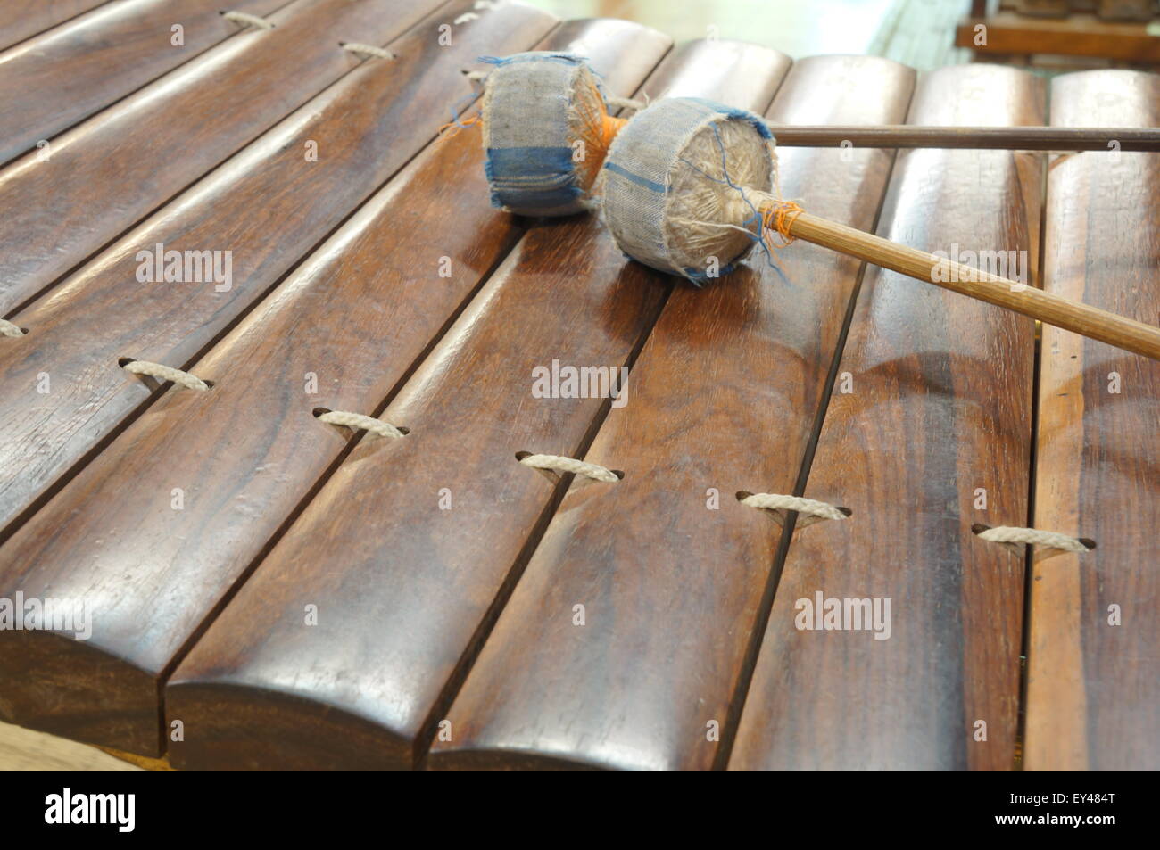 Thai national music instrument ancient ranard Stock Photo - Alamy
