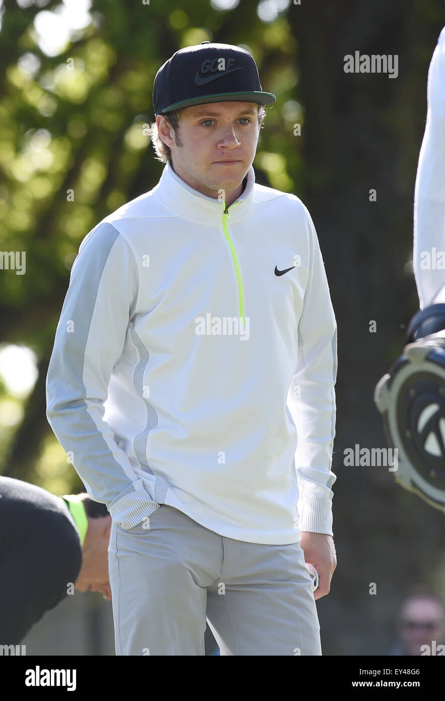 Niall Horan seen playing alongside Rory McIlroy in the WentWorth PGA ...