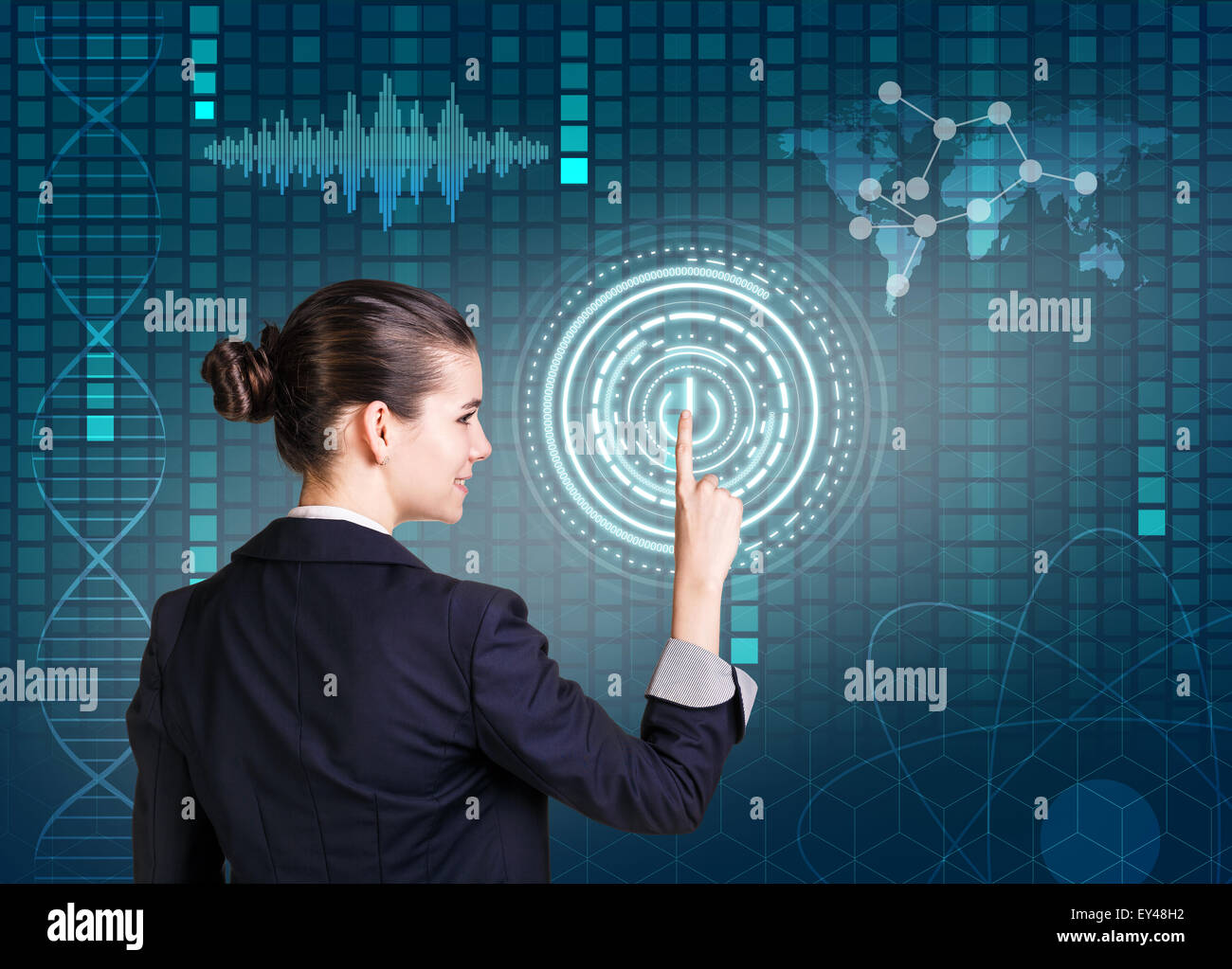 Virtual world screen hi-res stock photography and images - Alamy