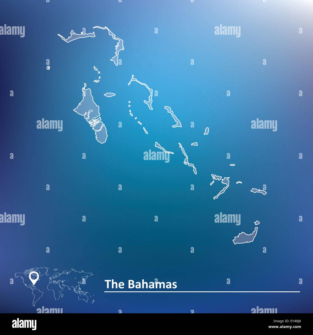 Map of bahamas hi-res stock photography and images - Alamy