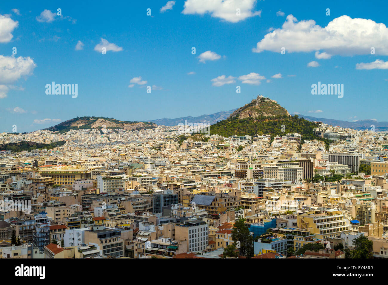 Panorama of Athens, Greece, from the Acropolis Stock Photo - Alamy