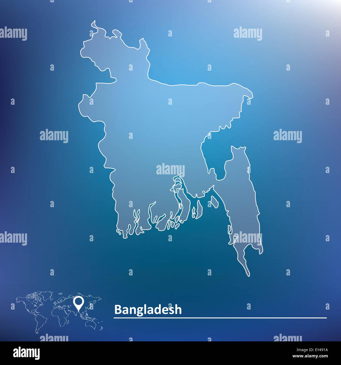 Bangladesh state map Stock Vector Images - Alamy