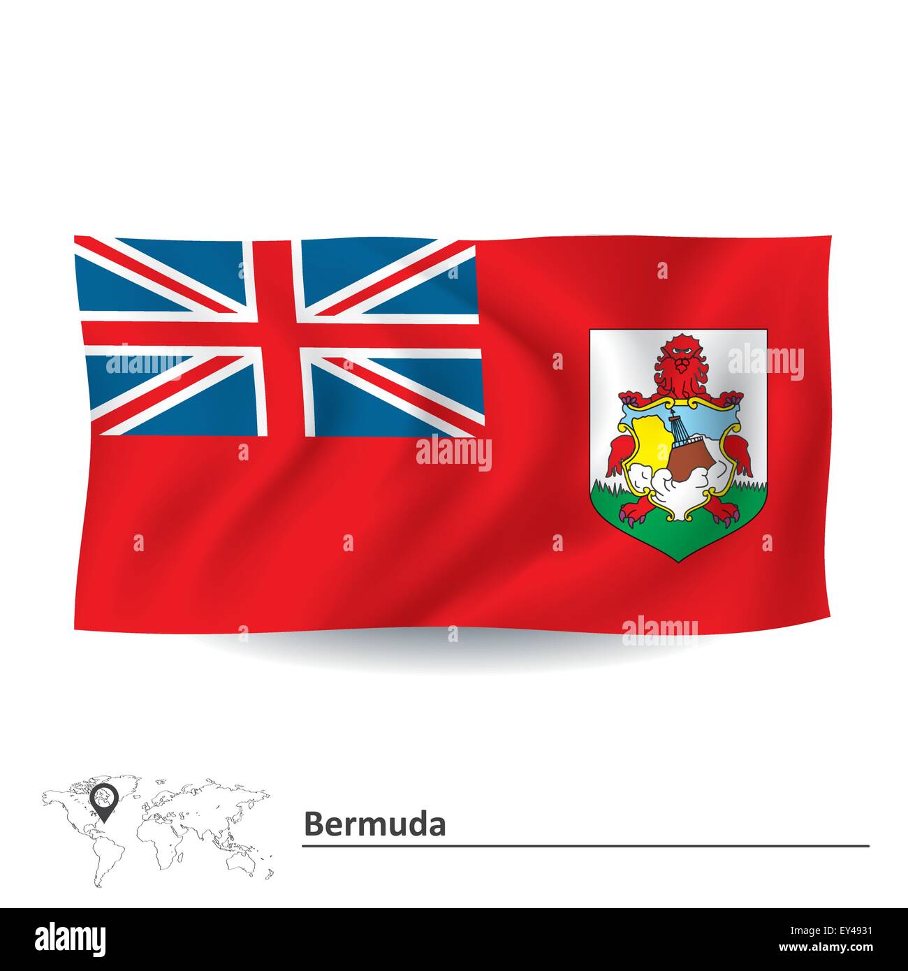 Flag of Bermuda - vector illustration Stock Vector Image & Art - Alamy Flag of Bermuda - vector illustration Stock Vector Image & Art - Alamy