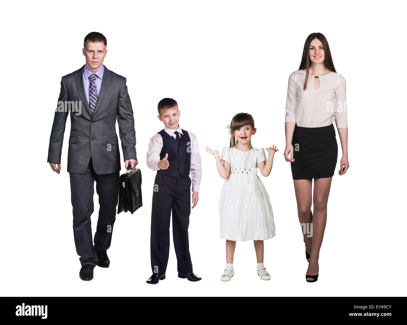 Family mother father son not daughter Cut Out Stock Images & Pictures ...