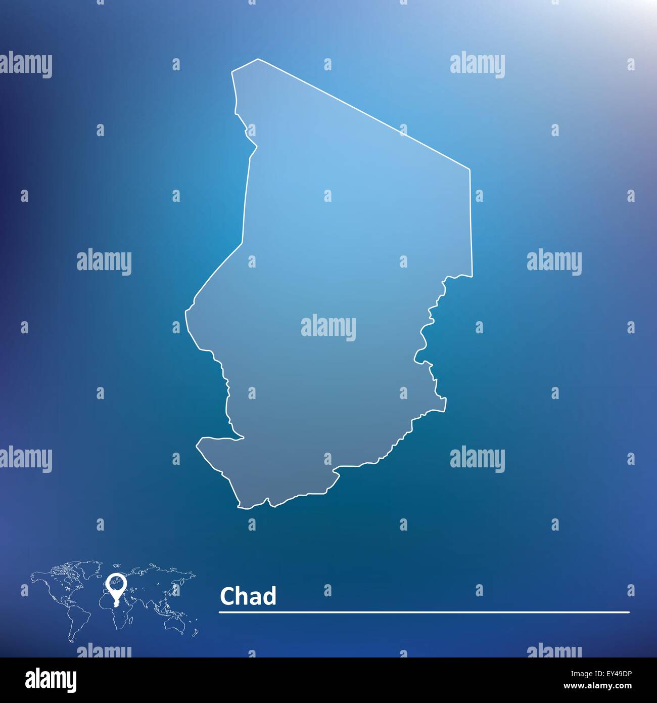 Country chad map Stock Vector Images - Alamy