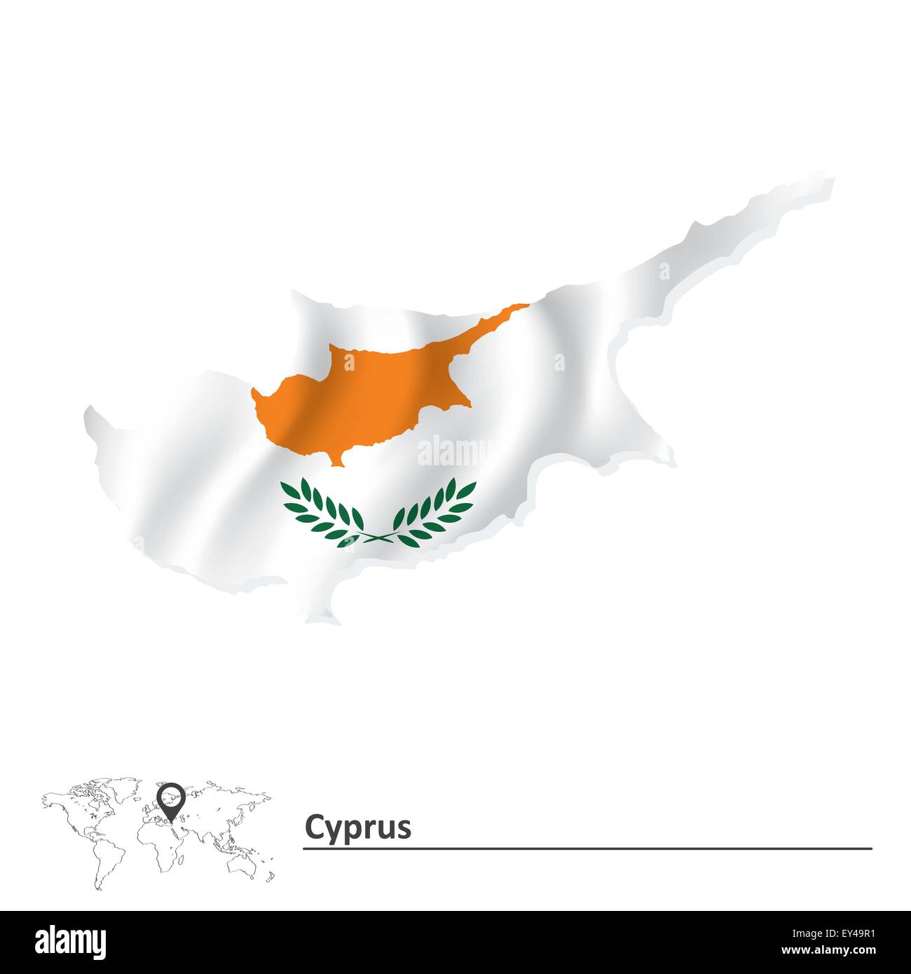 Cyprus map vector hi-res stock photography and images - Alamy