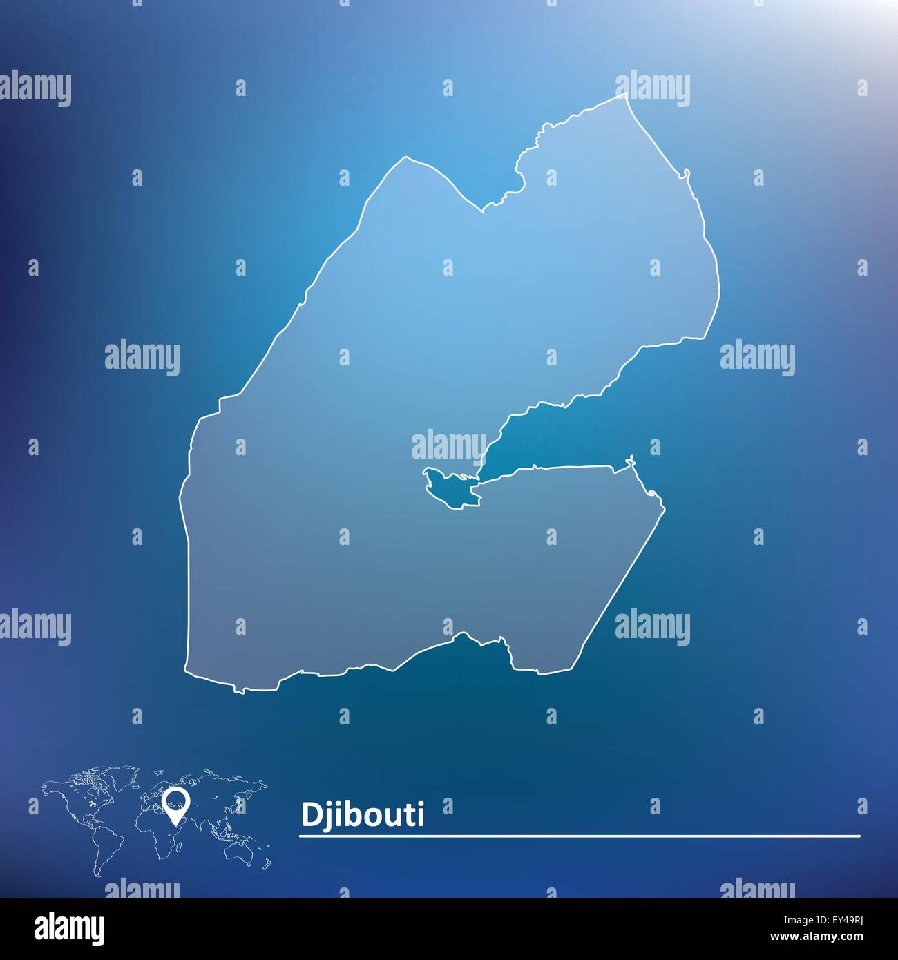 Map of djibouti hi-res stock photography and images - Alamy