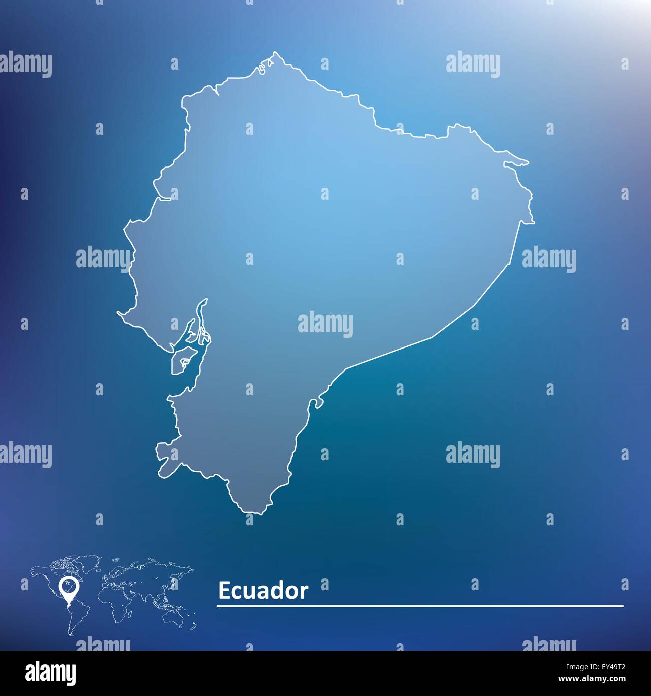 Map ecuador vector vectors hi-res stock photography and images - Alamy