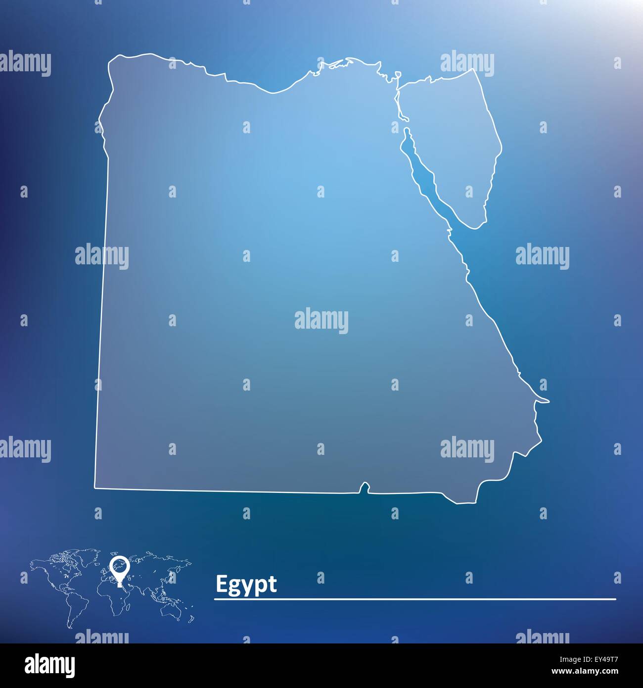 Map of egypt Stock Vector Images - Alamy