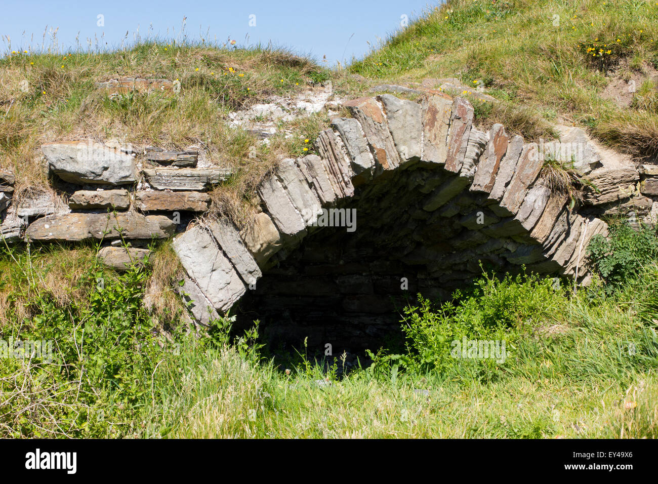 Close-up of the Arch Opening of the Old Lime Kiln at Greencliff, near ...