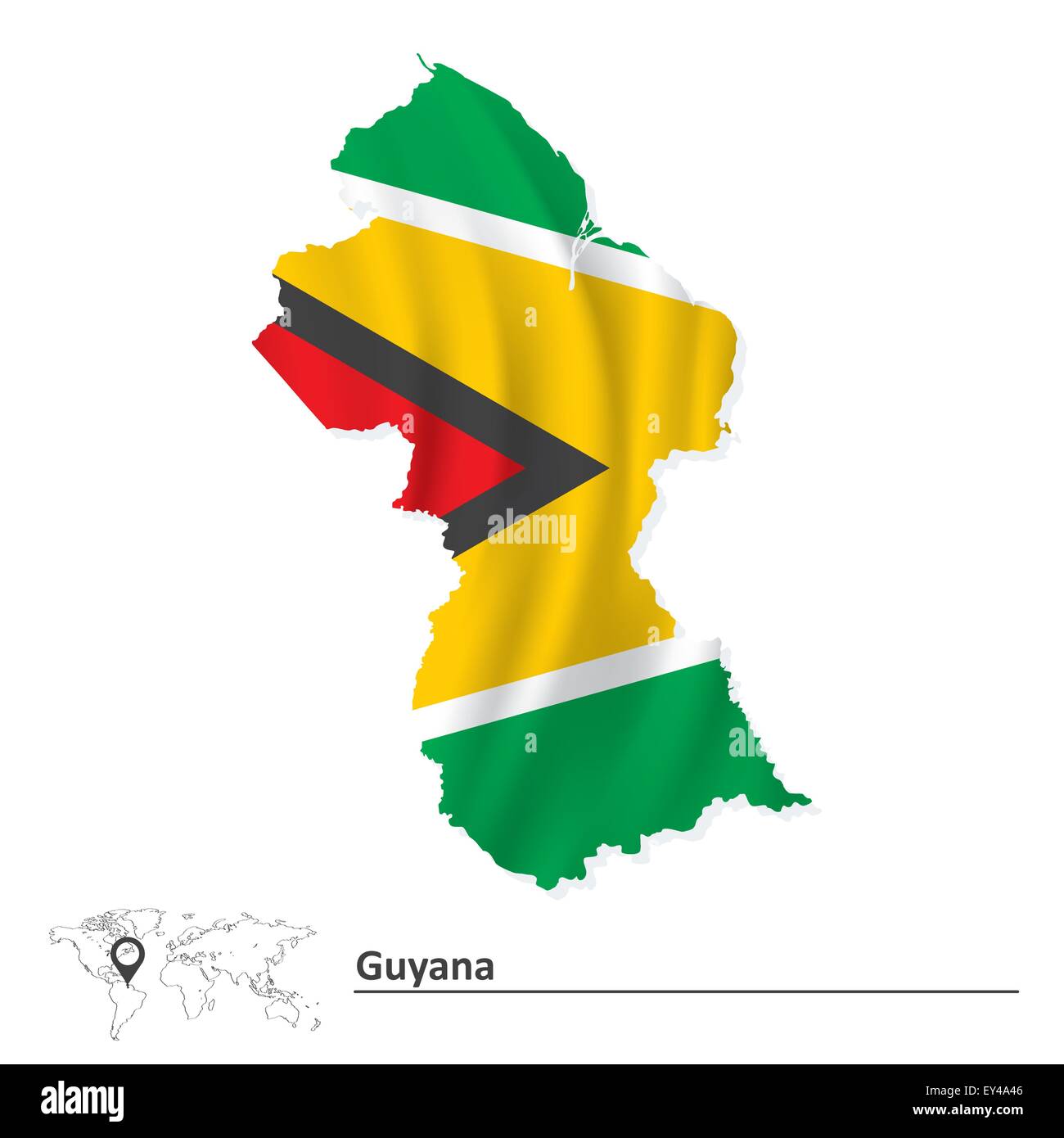 Map of guyana Stock Vector Images - Alamy