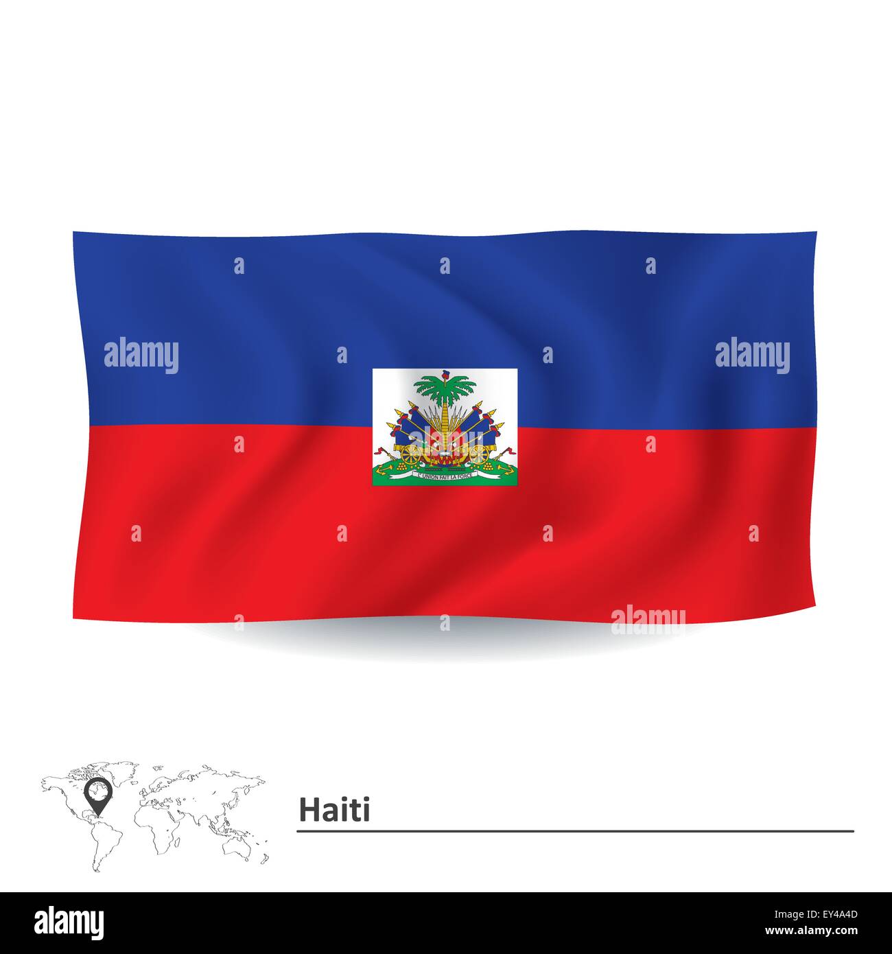 Flag of Haiti - vector illustration Stock Vector Image & Art - Alamy