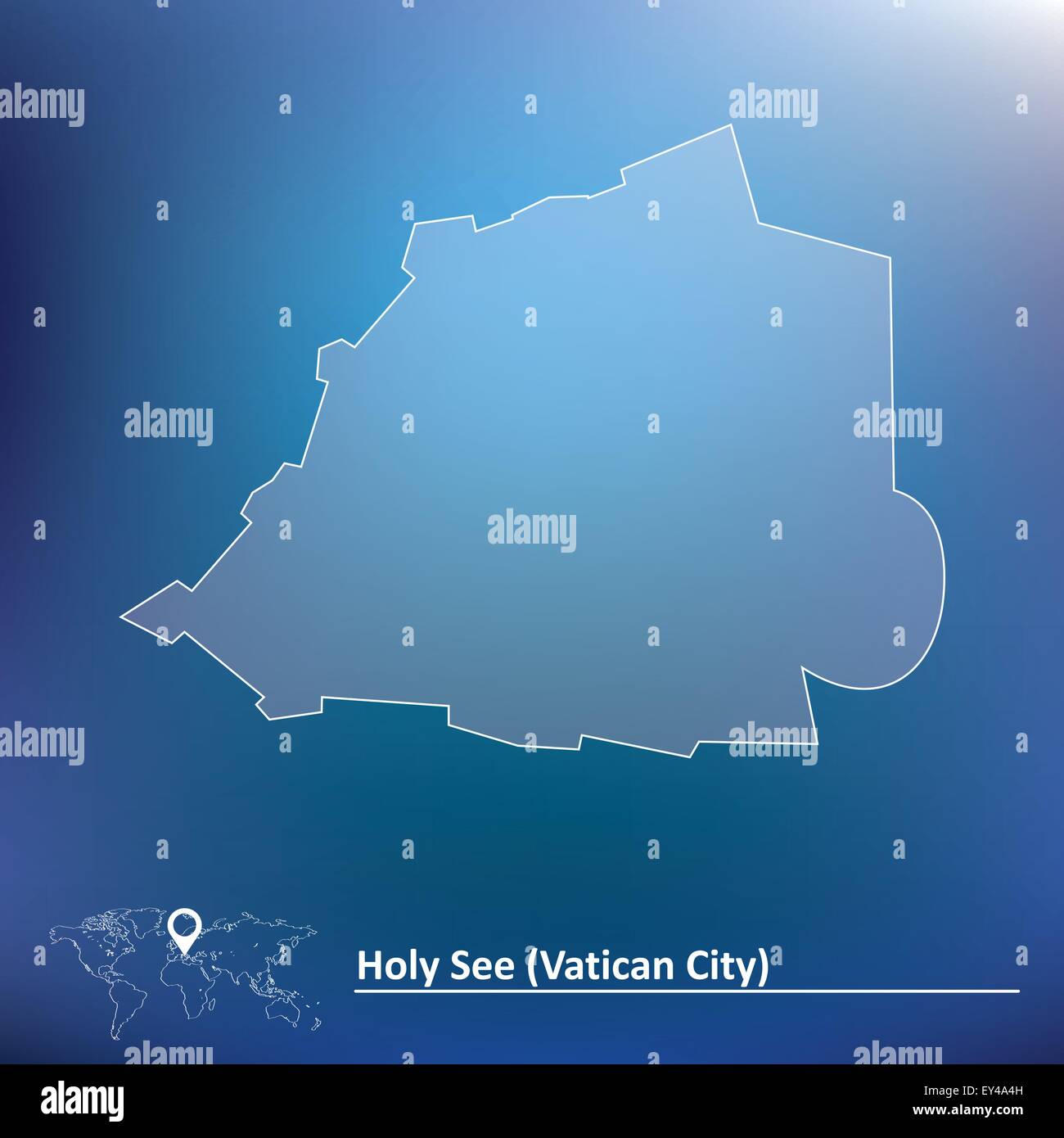 Map of Vatican - vector illustration Stock Vector Image & Art - Alamy