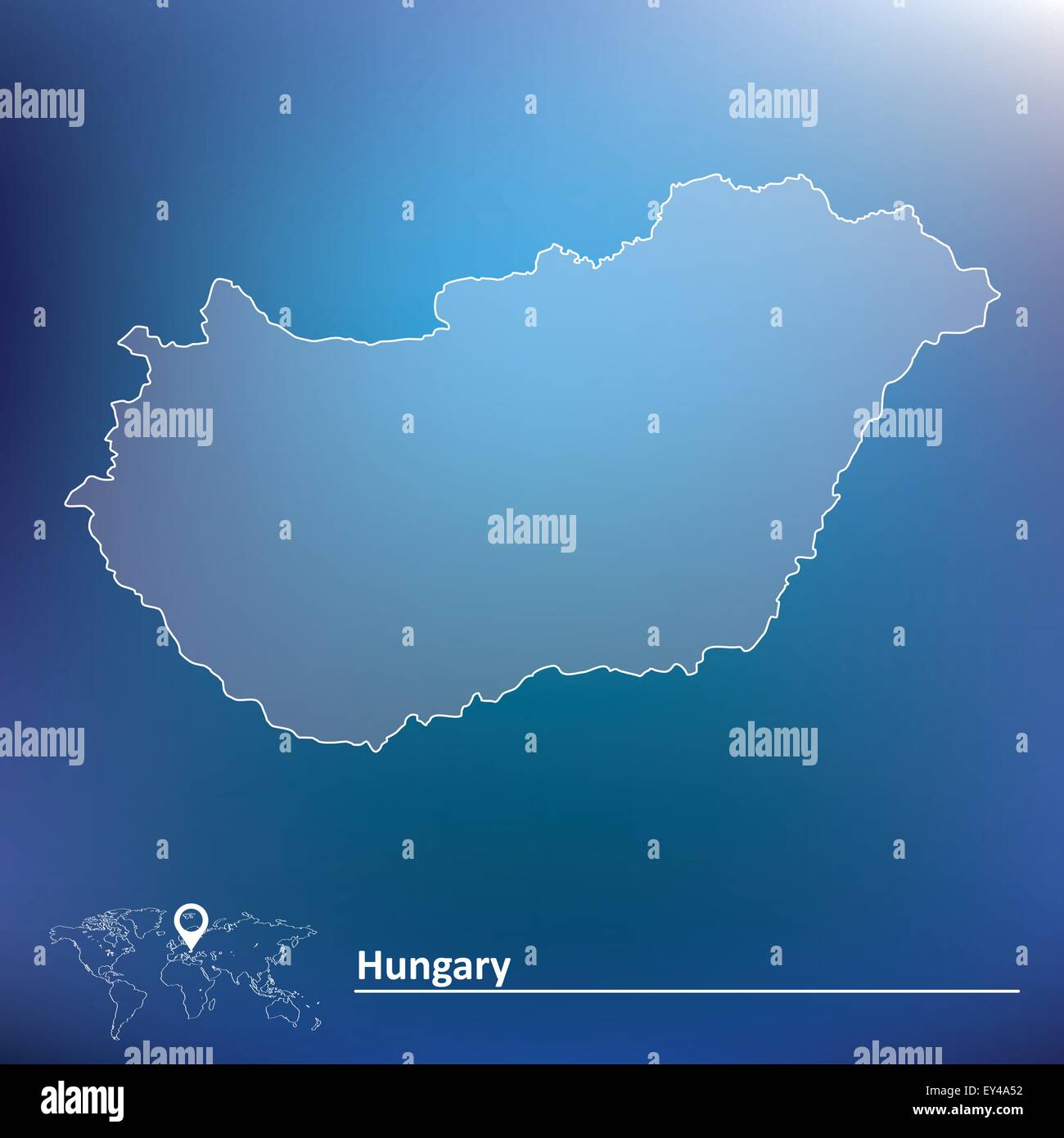 Map of hungary Stock Vector Images - Alamy