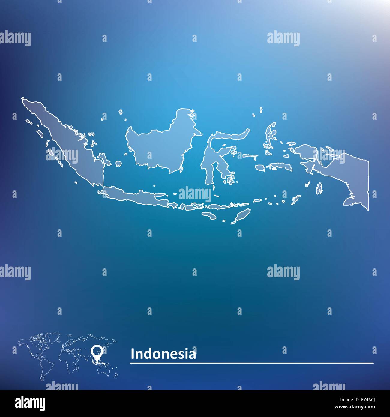 Map of Indonesia - vector illustration Stock Vector Image & Art - Alamy