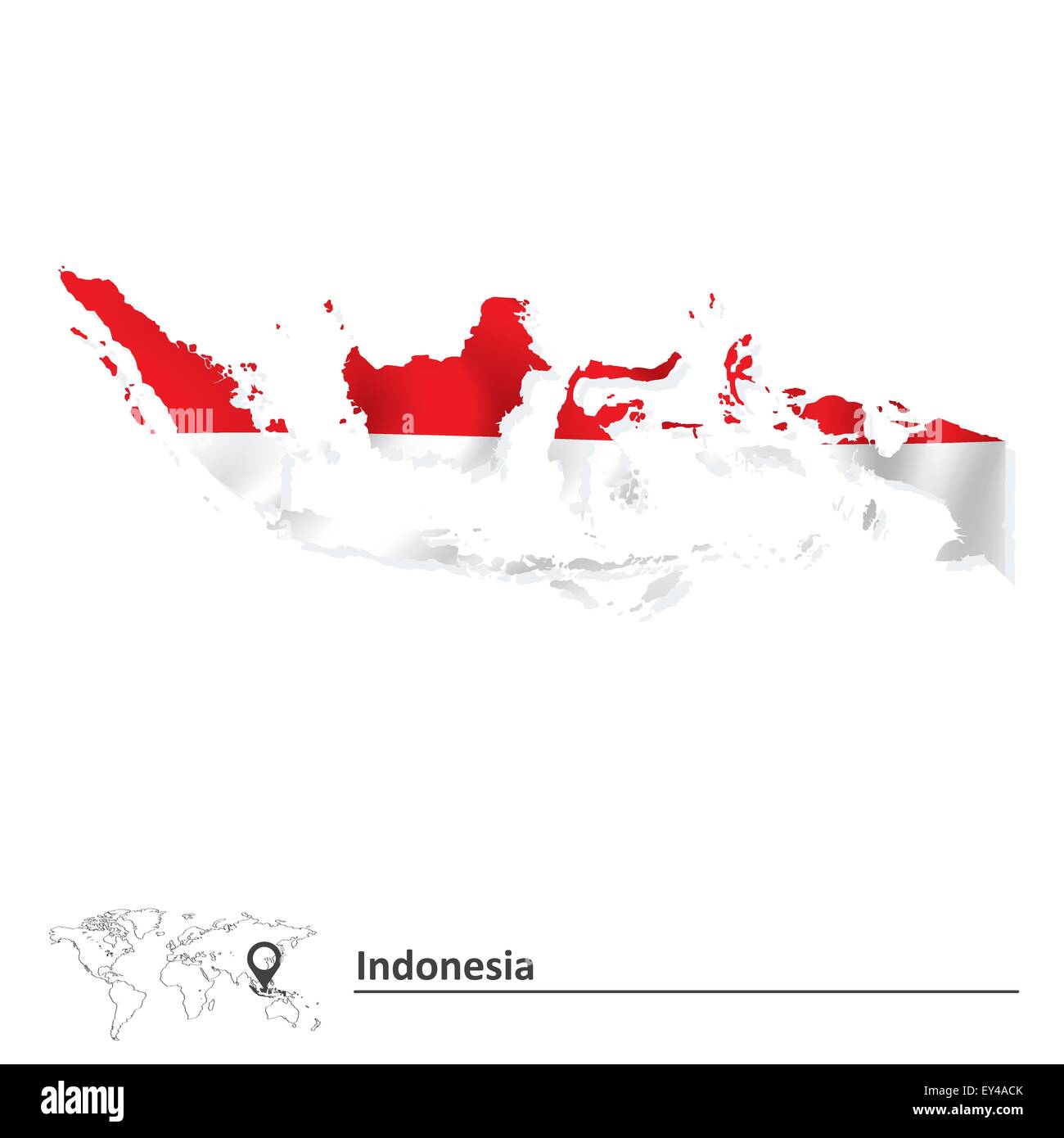 Map of indonesia Cut Out Stock Images & Pictures - Alamy