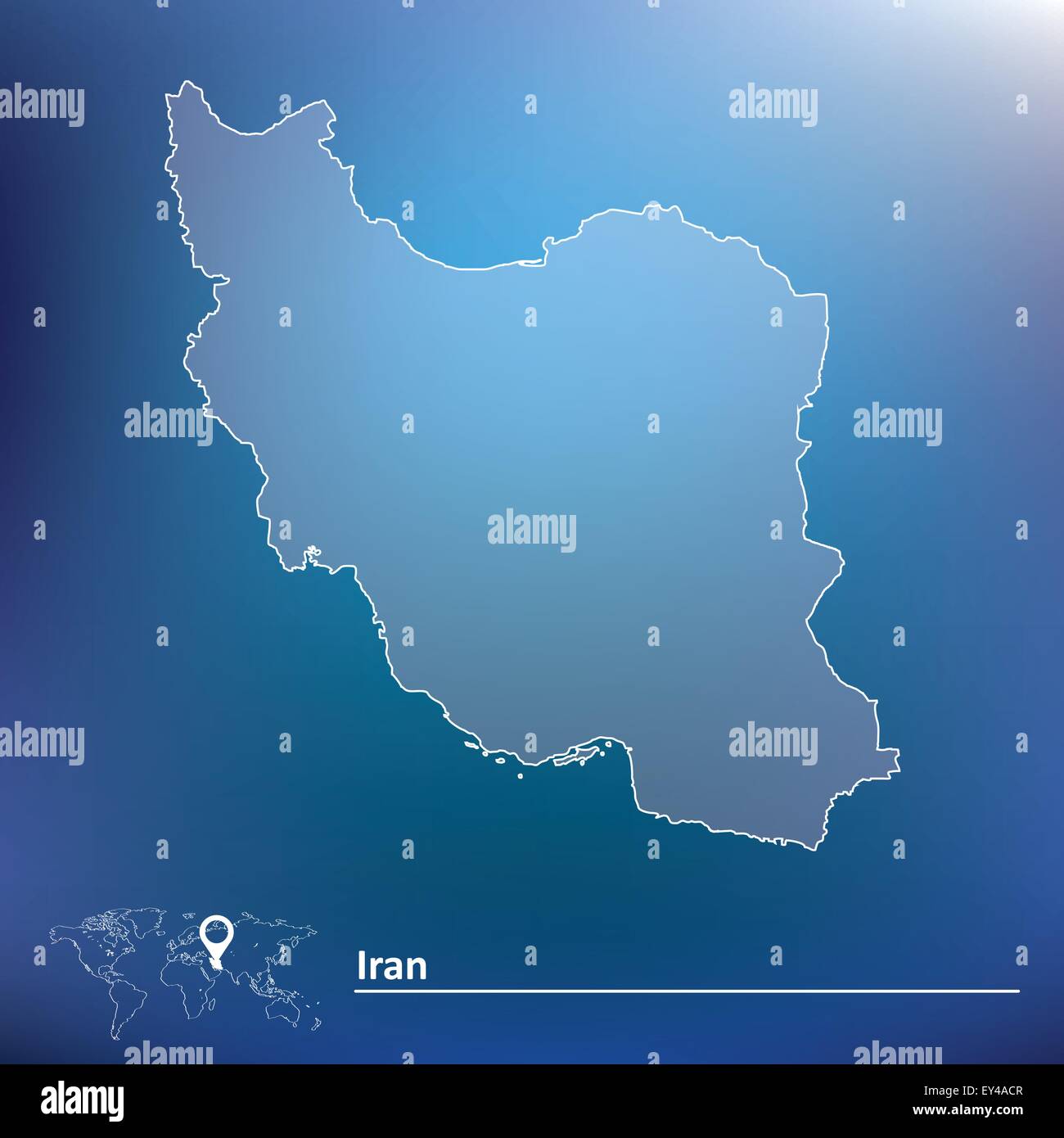 Iran state map Stock Vector Images - Alamy