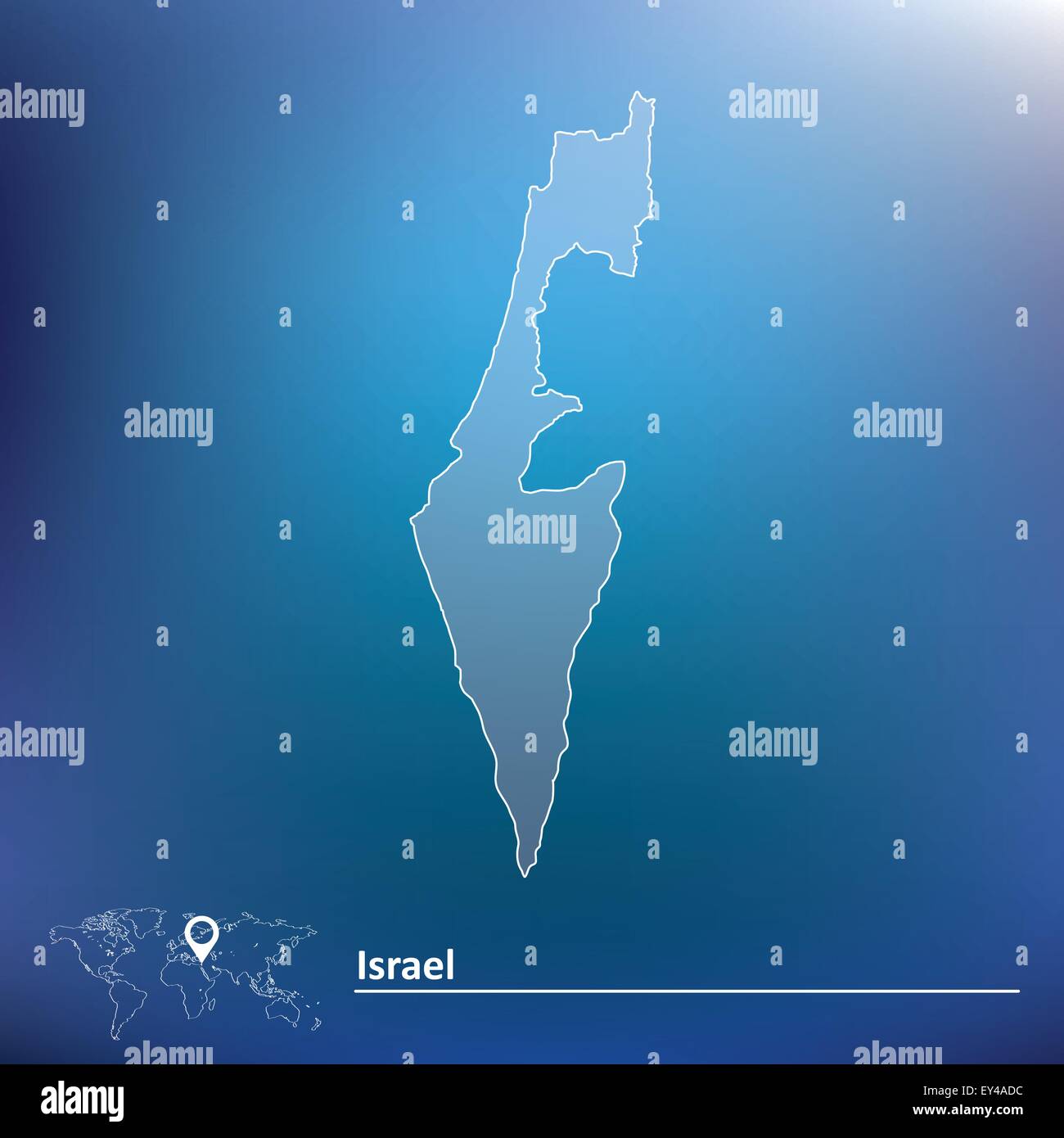 Israel country map Stock Vector Images - Alamy