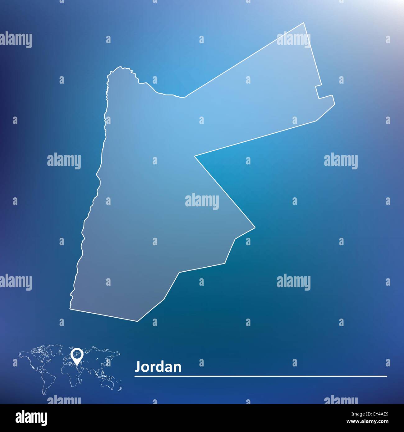Map jordan vector vectors Stock Vector Images - Alamy